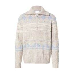 NN07 Pullover 'William' Herren Gr&ouml;&szlig;e L ecru / hellblau