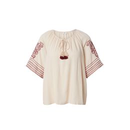 Jacqueline de Yong JDY Bluse 'JDYRISSO' Damen Gr&ouml;&szlig;e L beige / dunkelrot