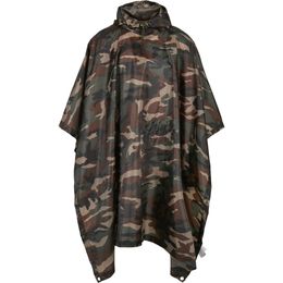 Brandit Poncho Herren Gr&ouml;&szlig;e XS/XXL rostbraun / khaki / schilf / dunkelgr&uuml;n
