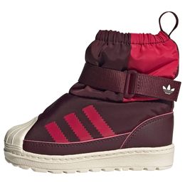 adidas originals Snowboots 'Superstar 360' Jungen Gr&ouml;&szlig;e 23.5 kastanienbraun / rot / wei&szlig;