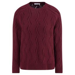 Peter Hahn - Rundhals-Pullover aus 100% SUPIMA-Baumwolle, rot, Gr. 44 / L - Baumwolle