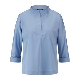 Peter Hahn - Bluse mit Stehkragen, blau, Gr. 42 / M - Baumwolle