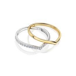 Pure Schmuck Ring 'Luna Duo' female Gold size 60