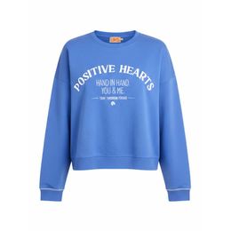Liks. Munich Sweatshirt 'Sweatpullover Positive Hearts' female Blue size L