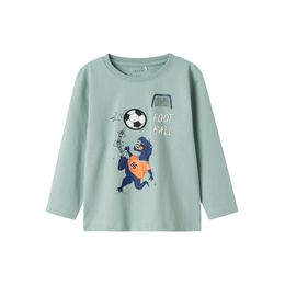 name it Shirt 'NMMNABIR' Jungen Gr&ouml;&szlig;e 116 navy / pastellgr&uuml;n / orange / wei&szlig;
