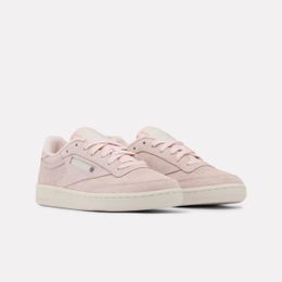 Trainingsschuh Reebok CLASSIC "CLUB C 85", Damen, Gr. 42,5, chalk, purepink, alabaster, Leder, Schuhe Trainingsschuh
