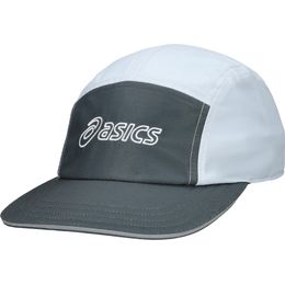 Baseball Cap asics "asics TRACK CLUB 5 PANEL CAP", Damen, Gr. M/L, pure silber, Kunstfaser, Caps Baseball Cap