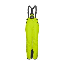 Skihose Killtec "KSW 214 BYS SKI PNTS", Herren, Gr. 128, Normalgr&ouml;&szlig;en, gelb (neongelb), Obermaterial: 100% Polyester;Futter: 100% Polyester;F&uuml;llung: 100% Polyester, Hosen Skihose, Wasserdichte, atmungsaktive Skihose mit verstellbarem Latz.