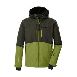 Skijacke Killtec "KSW 53 MN SKI JCKT", Herren, Gr. L, olivgr&uuml;n, Obermaterial: 100% Polyester;Futter: 100% Polyester;F&uuml;llung: 100% Polyester, Jacken Skijacke, Skijacke: wasserdicht, atmungsaktiv, Colourblock, viele Taschen