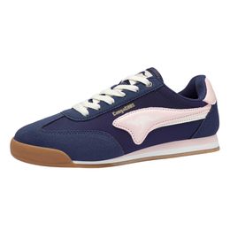 Sneaker Kangaroos "K-VRW KANSAS", Damen, Gr. 37, dk navy, seashell pink, Synthetik, Textil, Schuhe Sneaker