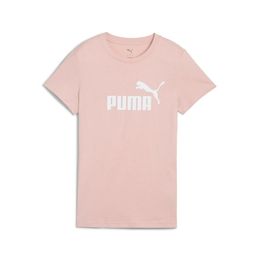 T-Shirt Puma "ESS NO. 1 LOGO TEE (S)", Damen, Gr. M, rosa (rose quartz), Jersey, Obermaterial: 100% Baumwolle, bedruckt, regular fit normal, Rundhals, Shirts T-Shirt, Regular Fit, Kurzarm, Rundhalsausschnitt