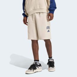 Shorts adidas Sportswear "COLLEGE FLEECE", Herren, Gr. XXL, N-Gr, wonder alumina, dunkelblau, normal, gr., Obermaterial: 70% Baumwolle, 30% Polyester, Hosen Shorts