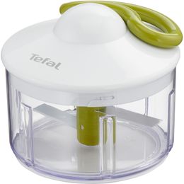Gem&uuml;sehacker Tefal "5 Sekunden Zerkleinerer", gr&uuml;n (wei&szlig;, gr&uuml;n, transparent), B:12cm H:10,6cm T:12cm, Zerkleinerer, Gem&uuml;sehacker, 500ml, Edelstahlklingen, rutschfest, Soft-Touch-Griff, Wei&szlig;/Gr&uuml;n