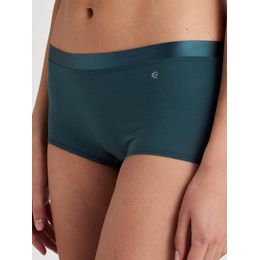 Panty Calida "Cate", Herren, Gr. XS (36/38), blau (deep dive petrol), Single Jersey, Obermaterial: 92% Baumwolle, 8% Elasthan, unifarben, normal, Unterhosen Panty, gl&auml;nzendes Satin-Detail, elastischer Single Jersey, regular-cut, weich
