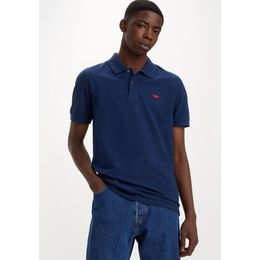Levi's Poloshirt LEVI'S "LE SLIM HOUSEMARK POLO", Herren, Gr. S, blau (naval academy garmen), Piqu&eacute;, Obermaterial: 96% Baumwolle, 4% Elasthan, slim fit, Shirts Poloshirt