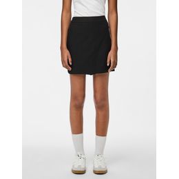 Shorts Pieces "PCBOSELLA HW SKORT NOOS BC", Damen, Gr. L (40), N-Gr, schwarz, Web, Obermaterial: 79% Polyester, 16% Viskose, 5% Elasthan, unifarben, regular fit, Hosen Shorts
