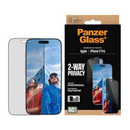 CARE BY PANZERGLASS Displayschutzglas "2-Way Privacy Ultra-Wide Fit Screen Protector", transparent, B:11cm H:1,3cm T:19,7mm, Displayfolien, Displayschutzfolie, Schutzfolie, Bildschirmschutz, kratz- & sto&szlig;fest, Displayschutzglas