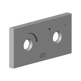 Dornbracht Rosette Ersatzteile 092798033 60 x 120 x 12,5 mm Platin geb&uuml;rstet 092798033-06