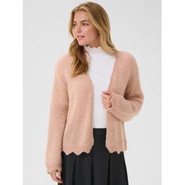 Cream Strickjacke 'CRNiso' Damen Gr&ouml;&szlig;e L puder / pinkmeliert
