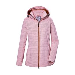 G.I.G.A. by Killtec Funktionsjacke "GS 67 WMN JCKT", Damen, Gr. 40, pink, Obermaterial: 100% Polyester;Futter: 100% Polyester, G.I.G.A. DX BY KILLTEC, Jacken Funktionsjacke, Gestreifte Damen Outdoorjacke, wasserabweisend, 2-Wege-Rei&szlig;verschluss