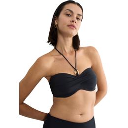Balconette-Bikini-Top Triumph "Summer Twist DP", Damen, Gr. 38, Cup C, schwarz, Microfaser, Obermaterial: 77% Polyamid, 23% Elasthan, Bikini-Oberteile Balconette-Bikini-Top, Eleganz und Komfort