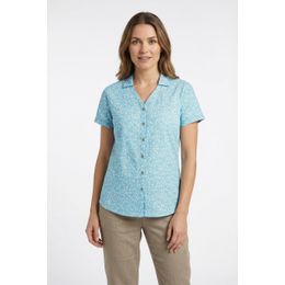 Funktionsbluse Killtec "KOS 86 WMN WVN SHRT", Damen, Gr. 44, hell ocean, Obermaterial: 92% Polyester, 8% Elasthan, Blusen Funktionsbluse, f&uuml;r Wandern und sportliche Aktivit&auml;ten, aus Polyester und Elasthan