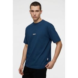 Jack & Jones PlusSize T-Shirt "JCOCLUB BACK TEXT PRINT TEE SS CN PLS", Herren, Gr. 5XL, poseidon, Jersey, Obermaterial: 100% Baumwolle, JACK & JONES PLUSSIZE, bedruckt, regular fit normal, Rundhals, Shirts T-Shirt