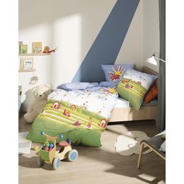 Kinderbettw&auml;sche Kaeppel "Regenbogenrennschnecken", bunt, B/L: 140cm x 200cm, 1 Stk., 1 Stk., Renforc&eacute;, B/L: 70cm x 90cm, 2 Stk., Renforc&eacute;, Obermaterial: 100% Baumwolle, Bettw&auml;sche, Kinderbettw&auml;sche, Mit Schnecken