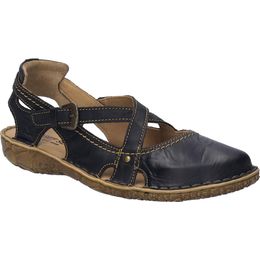 Sandale Josef Seibel "Rosalie 13", Damen, Gr. 40, schwarz, Leder, Schuhe Sandale, Sommerschuh, Sandalette, Riemchensandale, im Used-Look