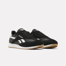 Sneaker Reebok CLASSIC "REEBOK WORLD 70", Damen, Gr. 44, schwarz, wei&szlig;, gum, Leder, Synthetik, Textil, Schuhe Sneaker