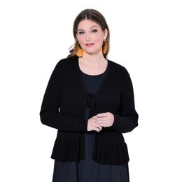 MIAMODA Knit Cardigan female Black size 58-60