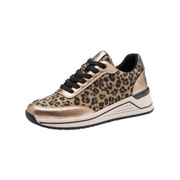 s.Oliver Sneaker Damen Gr&ouml;&szlig;e 36 beige / braun / dunkelbraun / gold