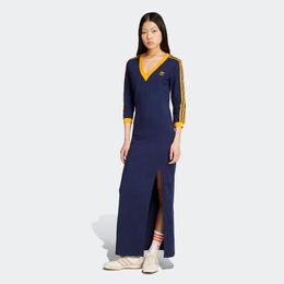 adidas originals Kleid 'Adicolor Classics' Damen Gr&ouml;&szlig;e 38/40 navy / hellorange Winterkleid