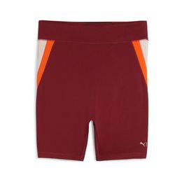 Puma Sportshorts 'Puma x LEMLEM' Damen Gr&ouml;&szlig;e XS orange / burgunder / wei&szlig;