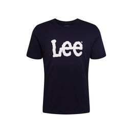 Lee T-Shirt 'WOBBLY LOGO TEE' Herren Gr&ouml;&szlig;e XL navy / wei&szlig;