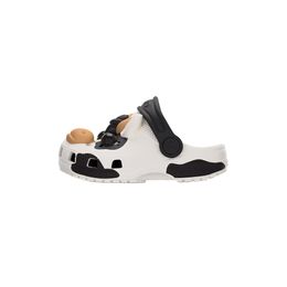 Crocs Clogs 'Classic IAM Cow' Jungen Gr&ouml;&szlig;e 19/20 beige / schwarz / wei&szlig;