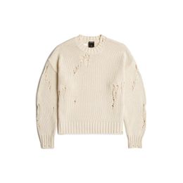 G-Star Raw G-star Sweater 'Drop Needle Loose Knit Sweater' female White size XXXS
