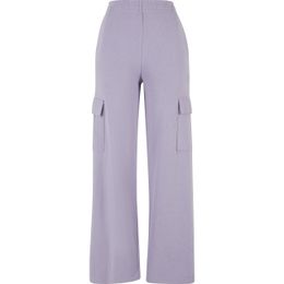 Jogginghose Urban Classics "Urban Classics Damen Ladies Baggy Light Terry Sweat Pants", Damen, Gr. 5XL, US-Gr&ouml;&szlig;en, dustylila, 70% Baumwolle, 30% Polyester, unifarben, oversize, Hosen Jogginghose