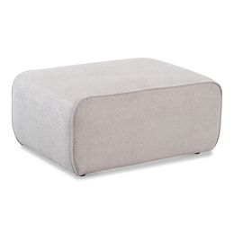 Polsterhocker Home Affaire "Noord 92/66 cm", beige (cream), B:92cm H:44cm T:66cm, 94%PER, 6% NYL, Hocker, Polsterhocker, mit Kedernaht, sch&ouml;ne Serienerg&auml;nzung