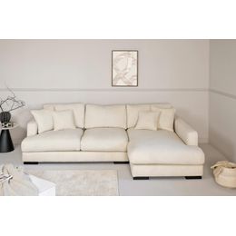 Ecksofa Jahnke "RELAX ASPEN CORNER", sanftes wei&szlig;, B:271cm H:84cm T:135cm, Sofas, Ecksofa, Platz f&uuml;r bis zu 5 Personen,Taschenfederkernpolsterung,L-Form,B:271 cm