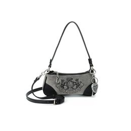 Schultertasche Juicy Couture "DAYDREAMER SMALL HOBO BAG Damen", Damen, Gr. B/H/T: 10cm onesize, grau, Polyester, Polyurethan, Taschen Schultertasche, Schultertasche Damen, Shopper, Handtasche, Fashion, Lifestyle, Sale