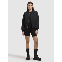 Steppjacke Khujo "ANGE", Damen, Gr. S, schwarz, 84% Nylon, 16% Polyurethan, unifarben, regular fit h&uuml;ftlang, eingesetzt Rippb&uuml;ndchen, Jacken Steppjacke