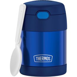 Thermobeh&auml;lter Thermos "FUNTAINER FOOD JAR, Thermobeh&auml;lter f&uuml;r Essen, sp&uuml;lmaschinenfest", blauberry blau, B:8,9cm H:13,5cm, Lebensmittelaufbewahrungsbeh&auml;lter, 0,3l, 5h hei&szlig; & 7h kalt, dicht & auslaufsicher, mit klappbarem L&ouml;ffel