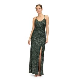Abendkleid Vera Mont "Damen figurbetont", Damen, Gr. 40, Normalgr&ouml;&szlig;en, gr&uuml;n (dusty slate), Obermaterial: 95% Polyester, 5% Elasthan; Futter: 100% Polyester, figurbetont lang, V-Ausschnitt, Kleider Abendkleid, Material