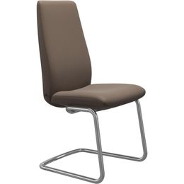 Polsterstuhl stressless "Laurel", braun (mole batick, schwarz matt), B:53cm H:105cm T:60cm, Leder BATICK: BATICK ist ein leicht korrigiertes, durchgef&auml;rbtes und genarbtes M&ouml;belleder, bei dem die meisten Unebenheiten und Spuren in der Regel entfernt wurden., St&uuml;hle, Polsterstuhl, High Back, Gr&ouml;&szlig;e L, mit Beinen aus Stahl in Schwarz matt
