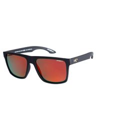 O`Neill Sonnenbrille O'NEILL "Modell 966060", Damen, schwarz, orange, matt, Sonnenbrillen Sonnenbrille, Form Karree/Eckig, Logoschriftzug auf B&uuml;gel, Injectionfassung