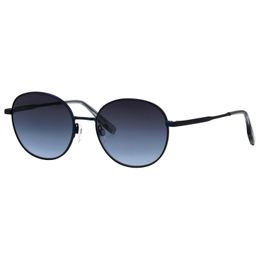 Sonnenbrille Tom Tailor "Modell 675000", Damen, blau, metallic, Sonnenbrillen Sonnenbrille, Form Rund, Logoschriftzug auf B&uuml;gel, Metallfassung