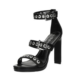 Buffalo Strap Sandals female Black size 38