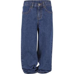 Bequeme Jeans Urban Classics "Urban Classics Herren Boys 90's Jeans", Jungen, Gr. 110/116, Normalgr&ouml;&szlig;en, midindigo washed, 100% Baumwolle, unifarben, Jeans