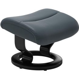 Fu&szlig;hocker stressless "View", blau (atlantic blau batick), B:57cm H:40cm T:47cm, Leder BATICK: BATICK ist ein leicht korrigiertes, durchgef&auml;rbtes und genarbtes M&ouml;belleder, bei dem die meisten Unebenheiten und Spuren in der Regel entfernt wurden.;Leder PALOMA: PALOMA ist ein durchgef&auml;rbtes Semianilin-M&ouml;belleder mit nat&uuml;rlicher Narbung.;ROHLEDER Stoff Q2 FARON: Ein fester zuverl&auml;ssiger Boucl&eacute; mit ein